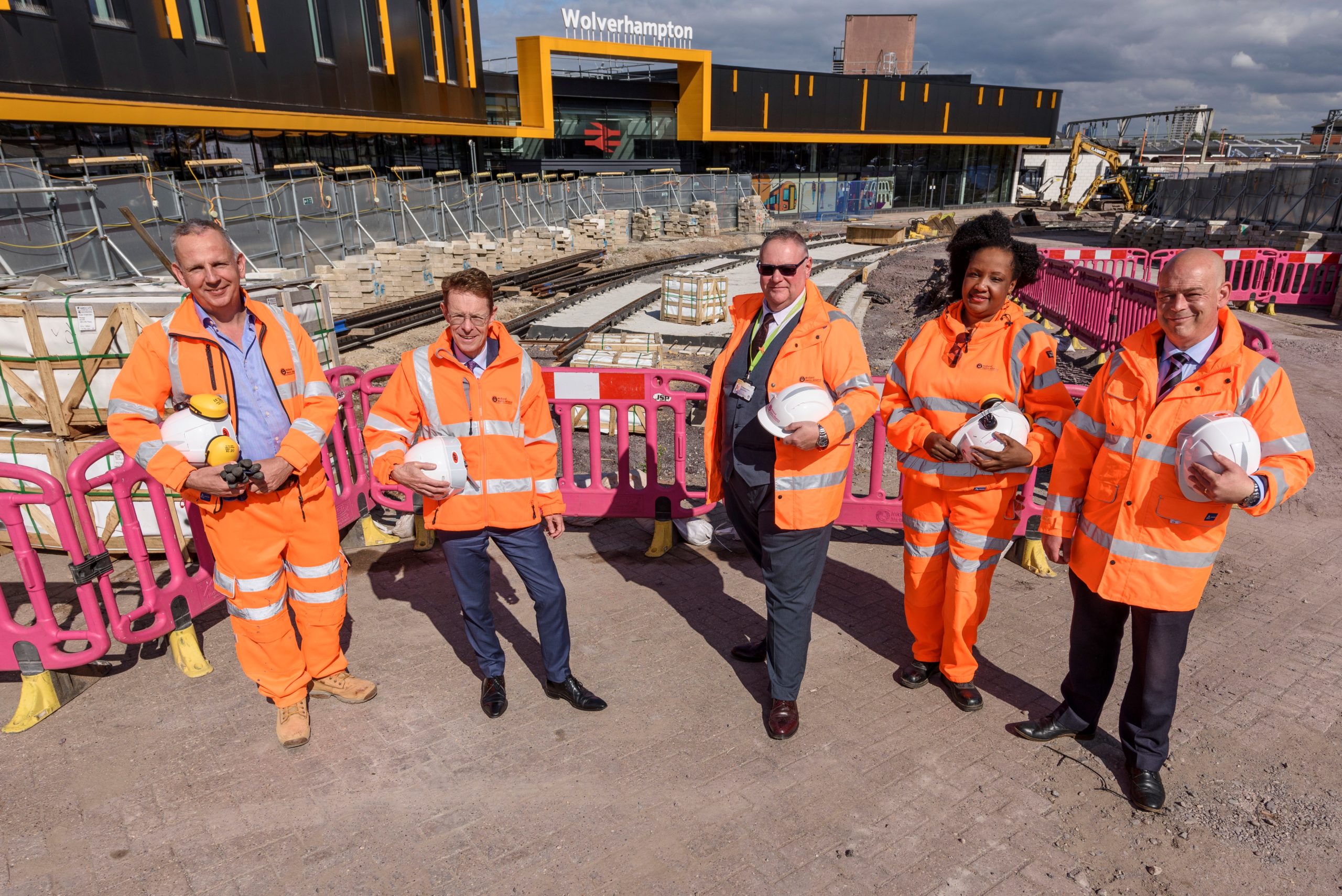First Track Installed - Wolverhampton City Centre Metro